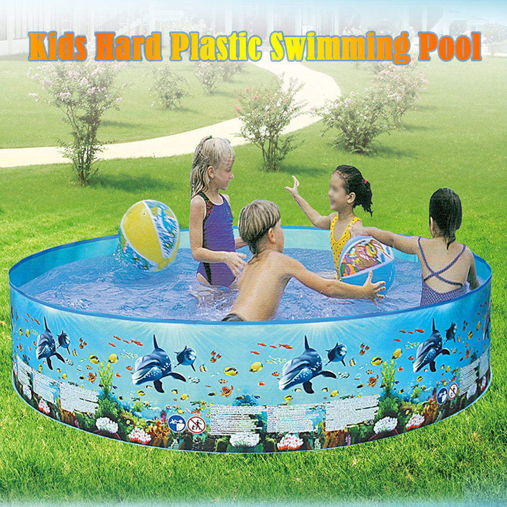 297L Portable Inflation-free Hard PVC Swimming Pool Folding Pool Family ...