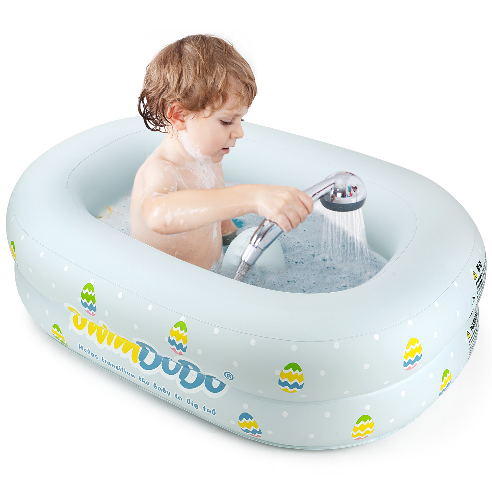 Inflatable Pool Baby Swim Pool Children Basin Portable Bathtub Indoor ...
